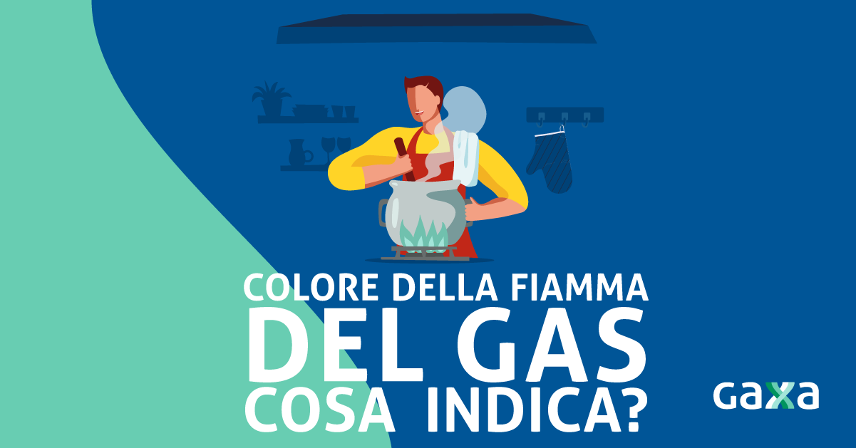 Cosa indica il colore della fiamma del gas?